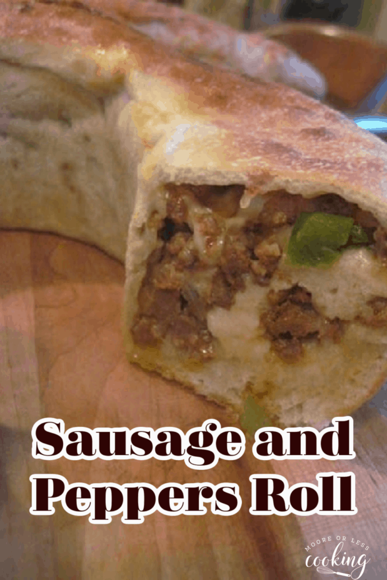 Sausage and Peppers Roll - Moore or Less Cooking