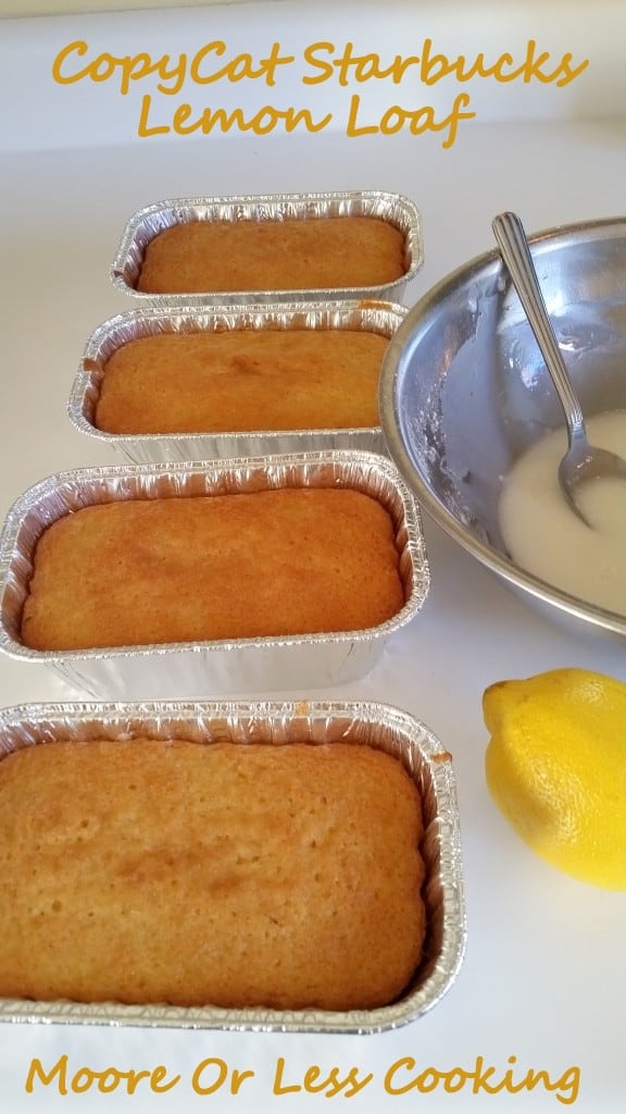 CopyCat Starbucks Mini Lemon Loaves & VIDEO - Moore or Less Cooking