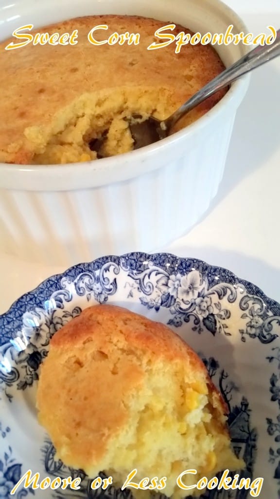 Sweet Corn Spoonbread - Moore or Less Cooking