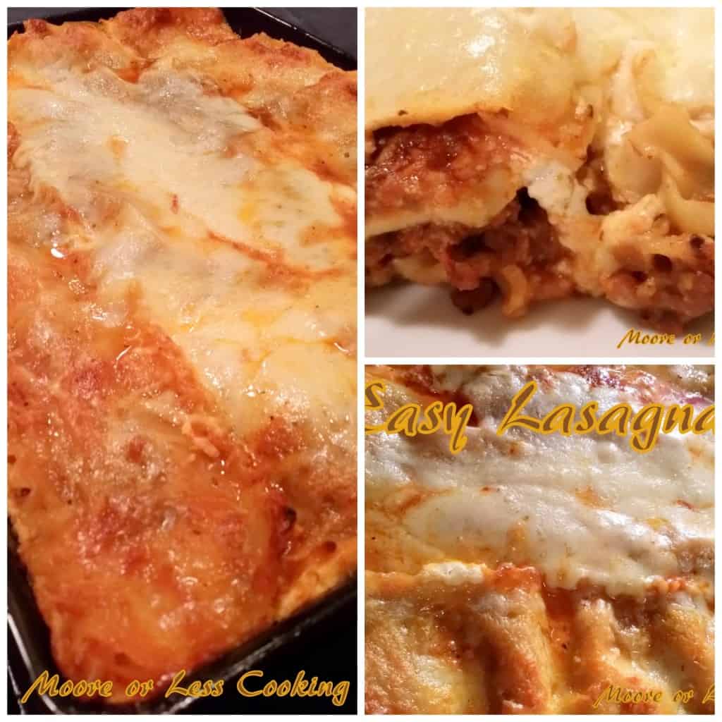 Easy Lasagna - Moore or Less Cooking