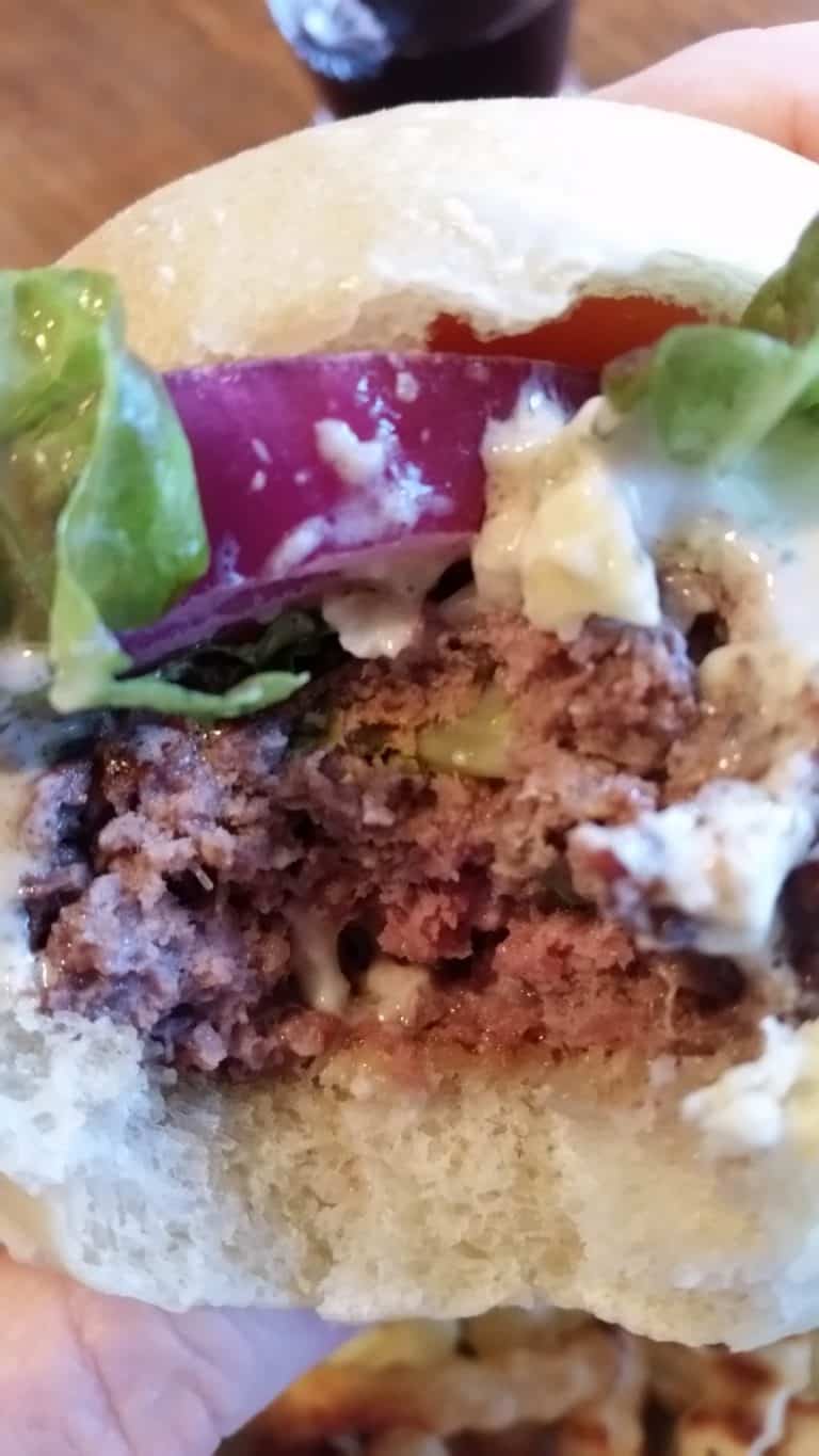 Buffalo Blue Cheese Burger #BurgerMonth - Moore or Less Cooking