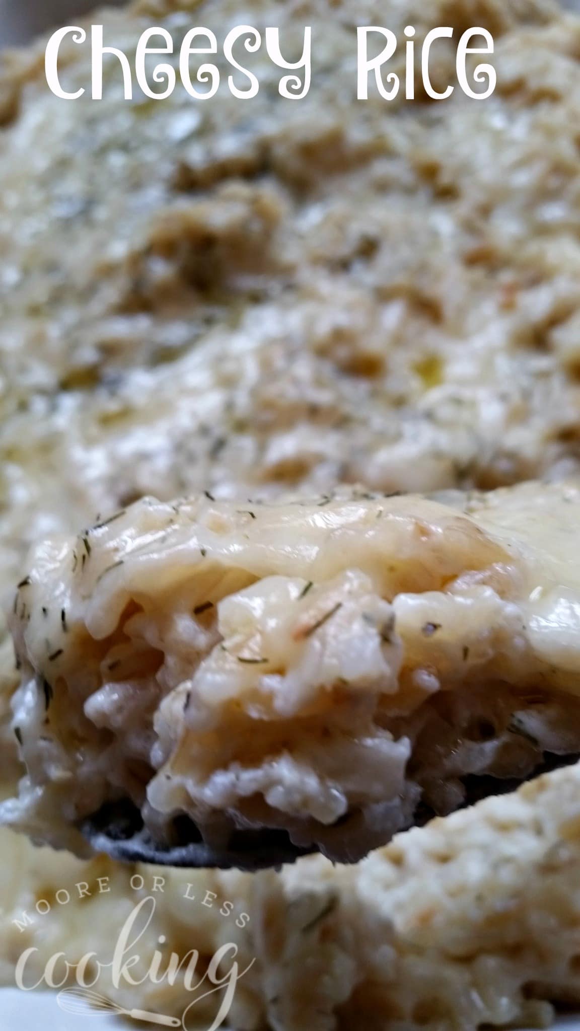 Cheesy Rice - Moore or Less Cooking