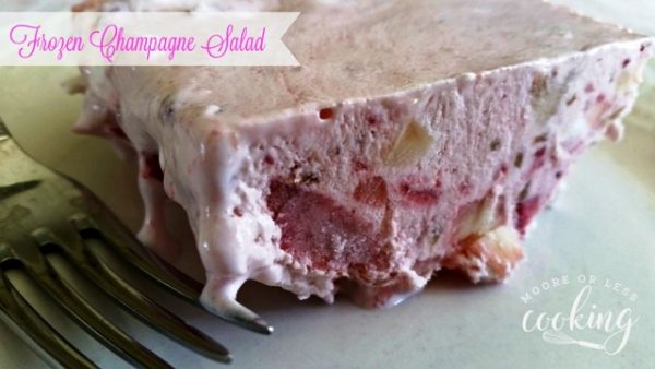 Frozen Champagne Salad #SundaySupper - Moore or Less Cooking