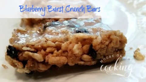 Blueberry Burst Crunch Bars - Moore or Less Cooking