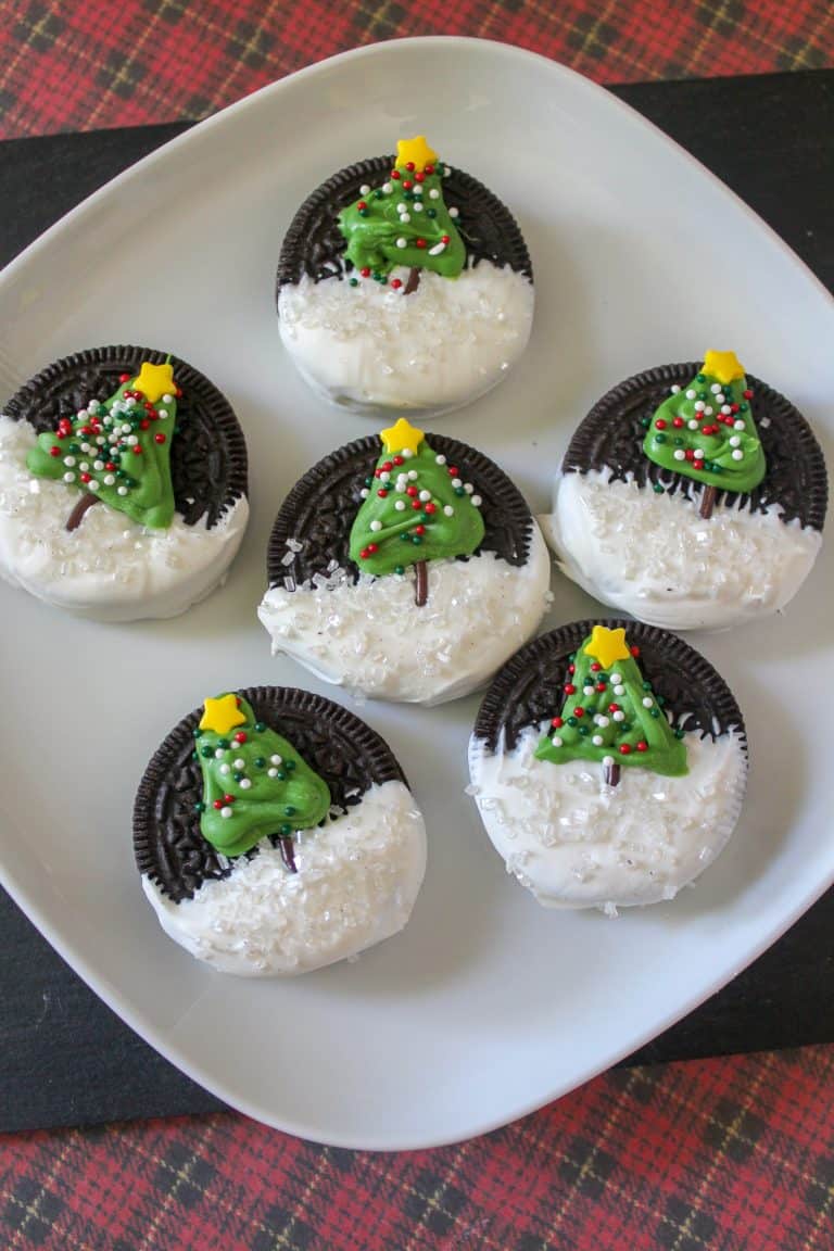 Christmas Tree Oreo Cookies - Moore or Less Cooking