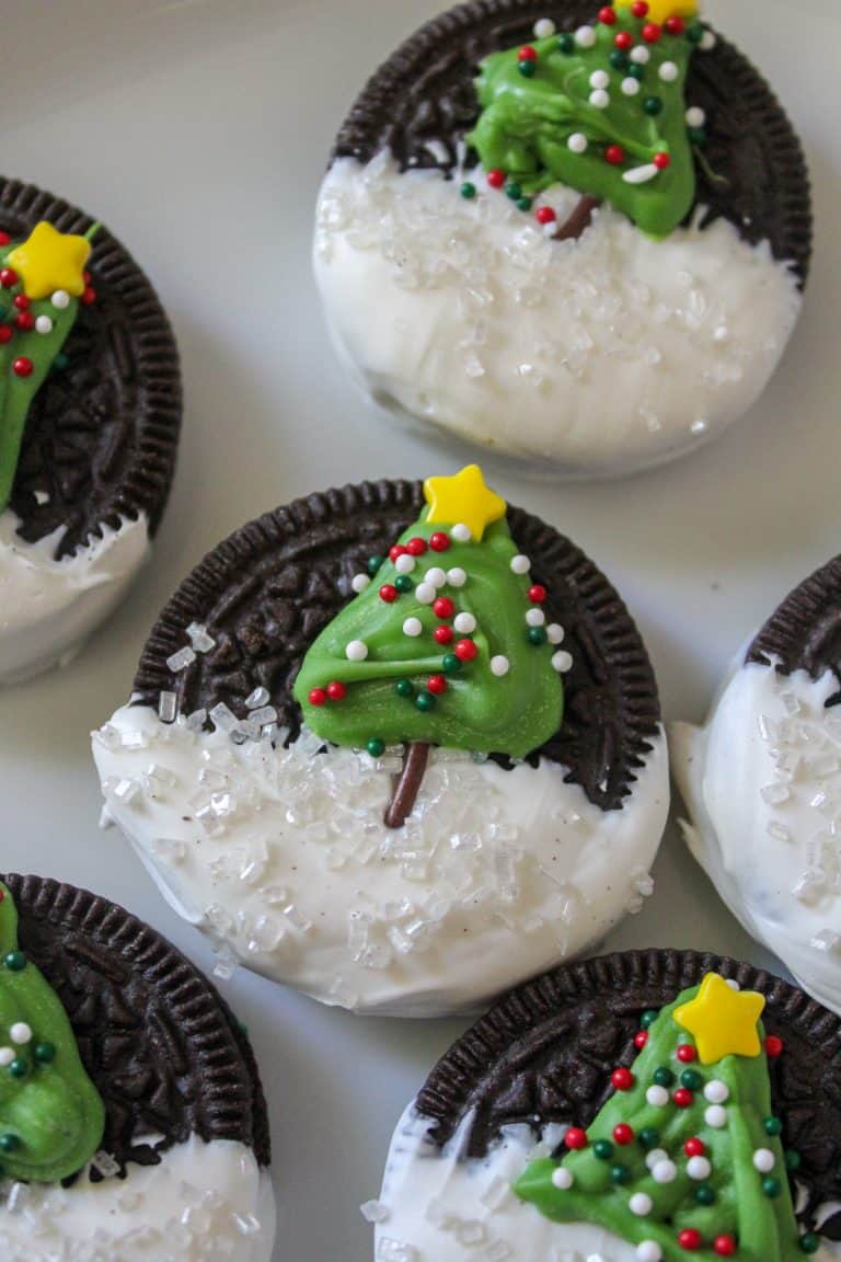 Christmas Tree Oreo Cookies - Moore or Less Cooking