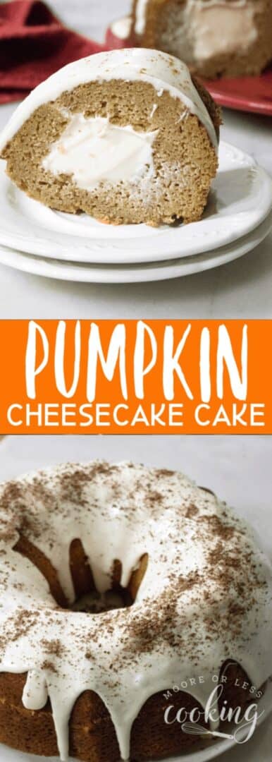Pumpkin Cheesecake Cake - Moore or Less Cooking
