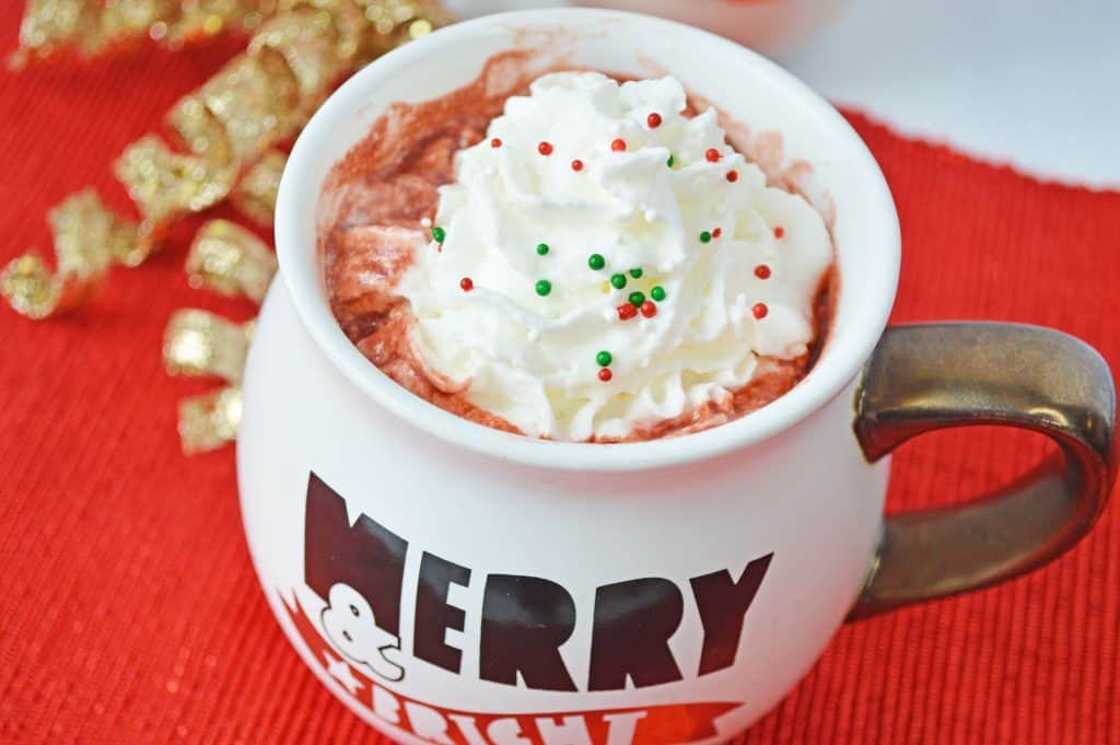 Red Velvet Hot Chocolate - Moore or Less Cooking