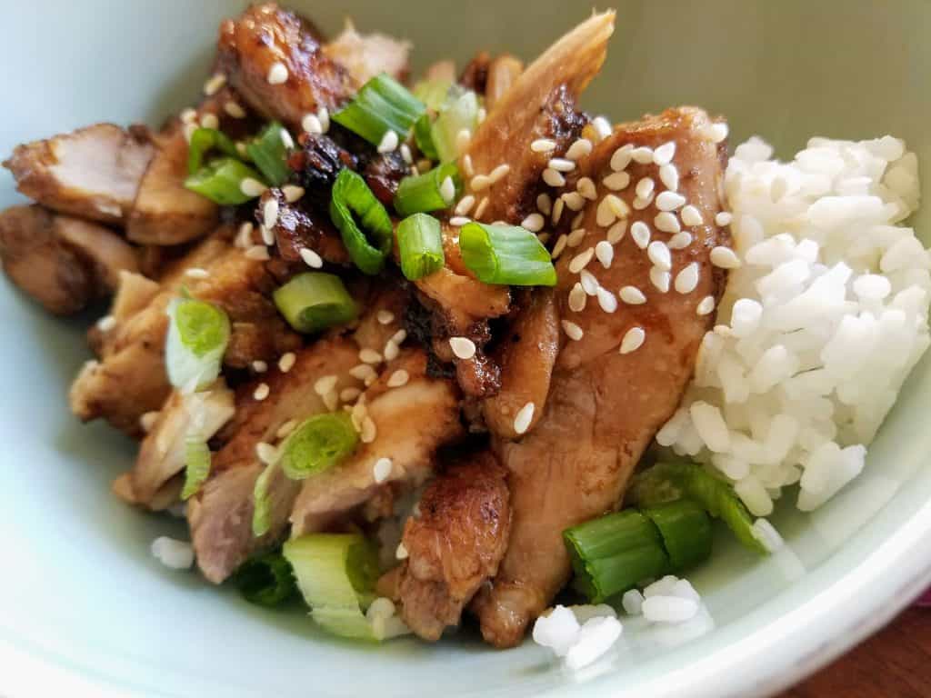 Ginger Soy Chicken over Jasmine Rice - Moore or Less Cooking