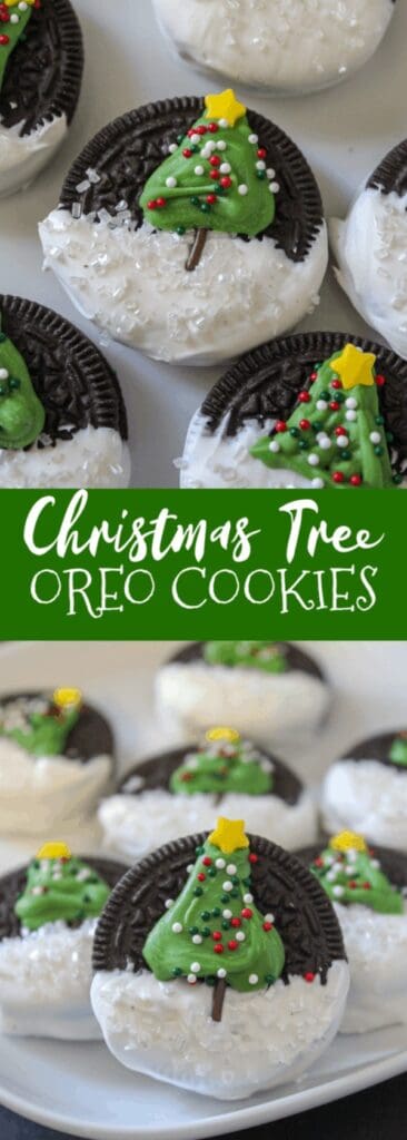 Christmas Tree Oreo Cookies - Moore or Less Cooking