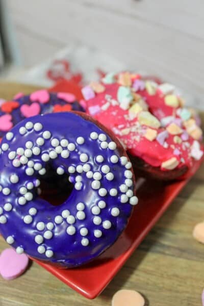 Red Velvet Donuts - Moore or Less Cooking