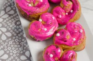 Valentine's Heart Cinnamon Rolls - Moore or Less Cooking