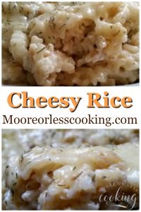 Cheesy Rice - Moore or Less Cooking