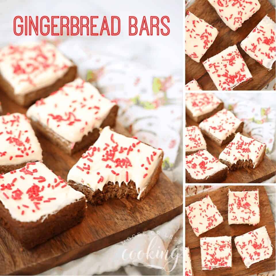 Easy Gingerbread Bars - Moore or Less Cooking