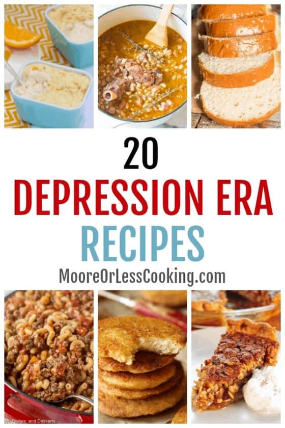 20 Best Depression Era Recipes Ever - Moore or Less Cooking