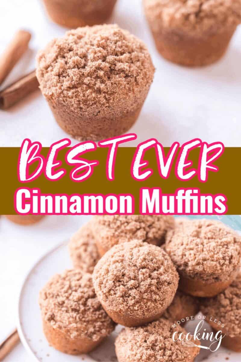 Best Ever Cinnamon Muffins - Moore or Less Cooking