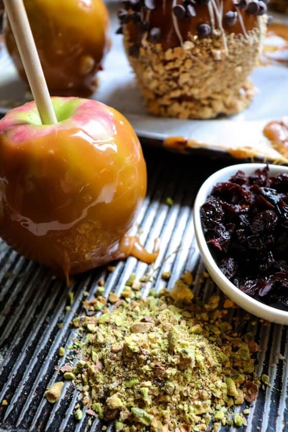 Best Caramel Candy Apples - Moore or Less Cooking