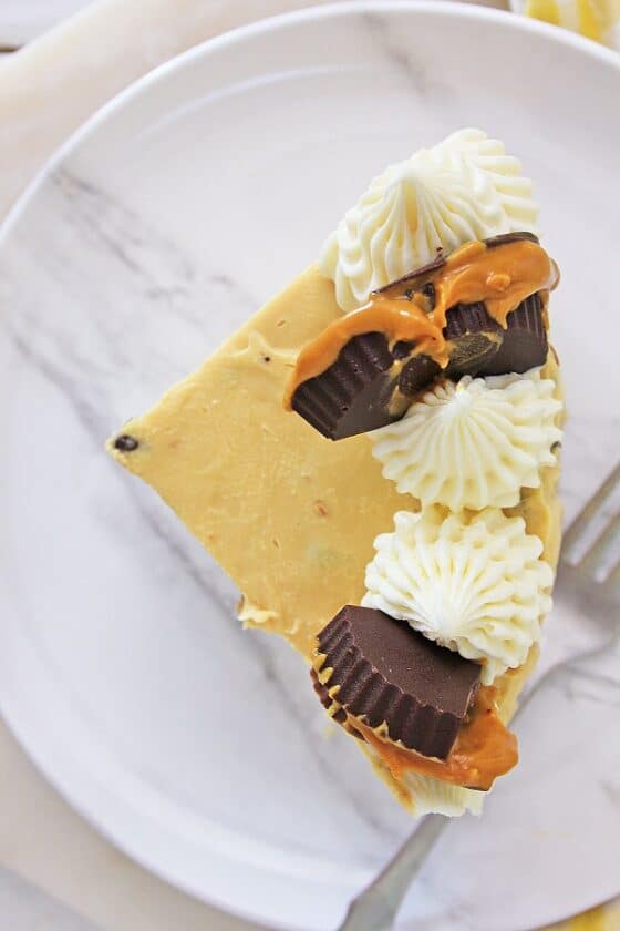 Creamy Peanut Butter Cheesecake - Moore or Less Cooking