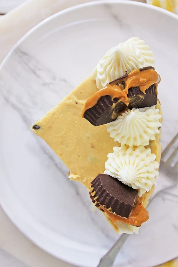 Creamy Peanut Butter Cheesecake - Moore or Less Cooking
