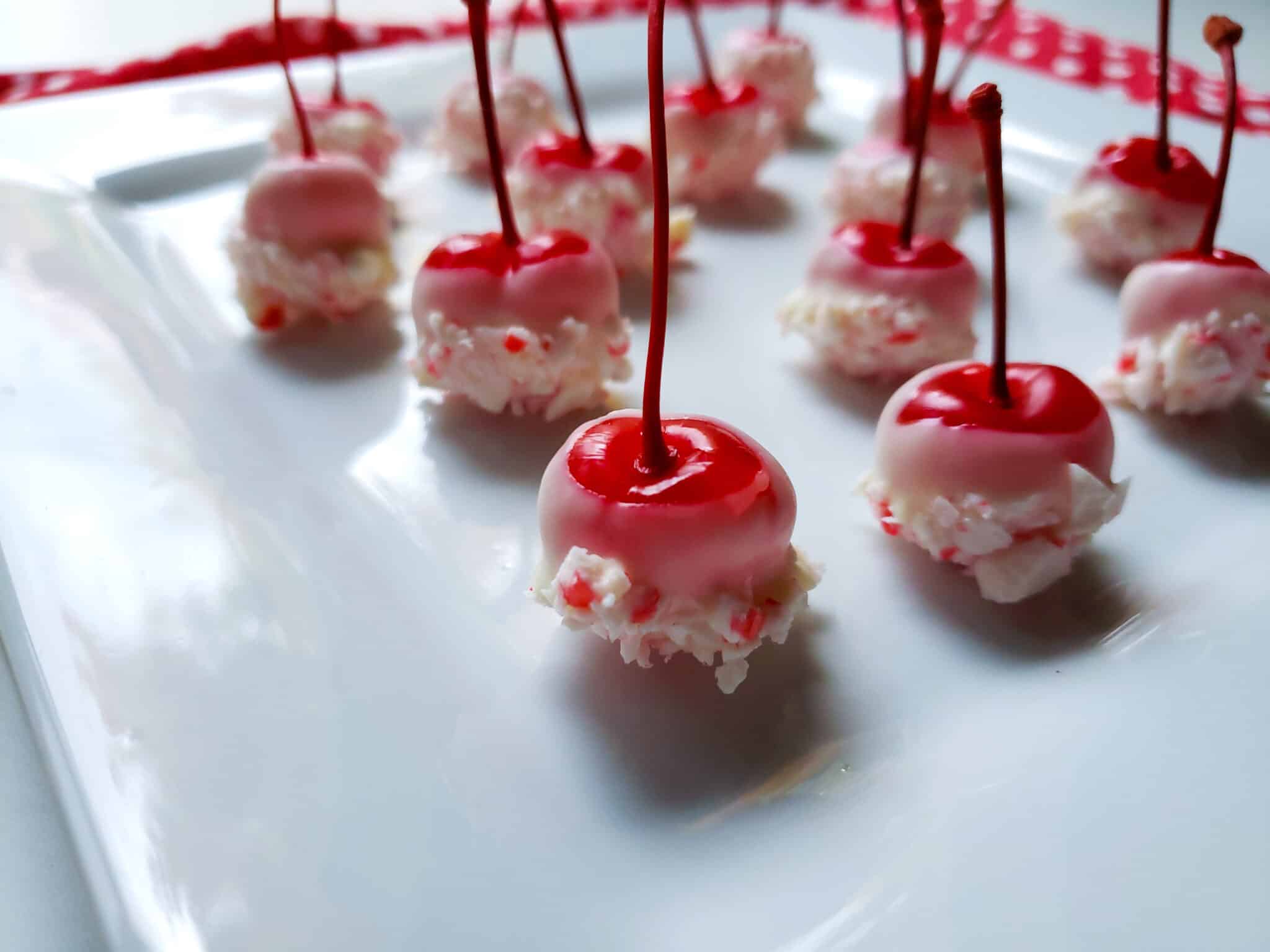 Schnapps Soaked Cherry Bombs - Moore or Less Cooking