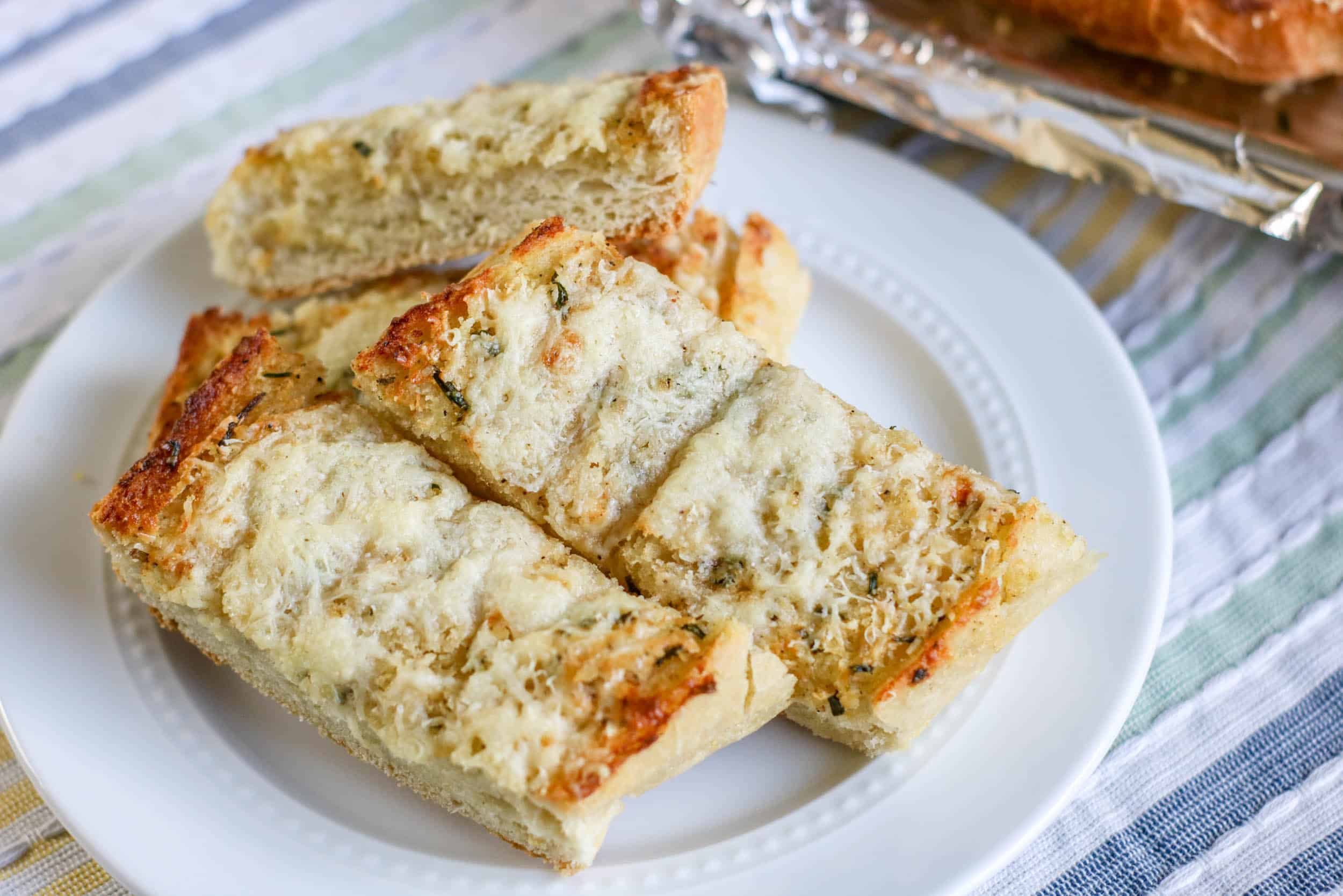 Cheesy Garlic Bread - Moore or Less Cooking