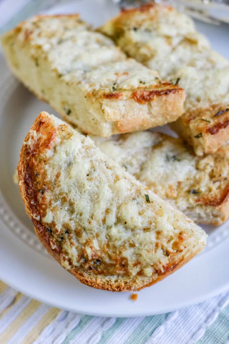 Cheesy Garlic Bread - Moore or Less Cooking