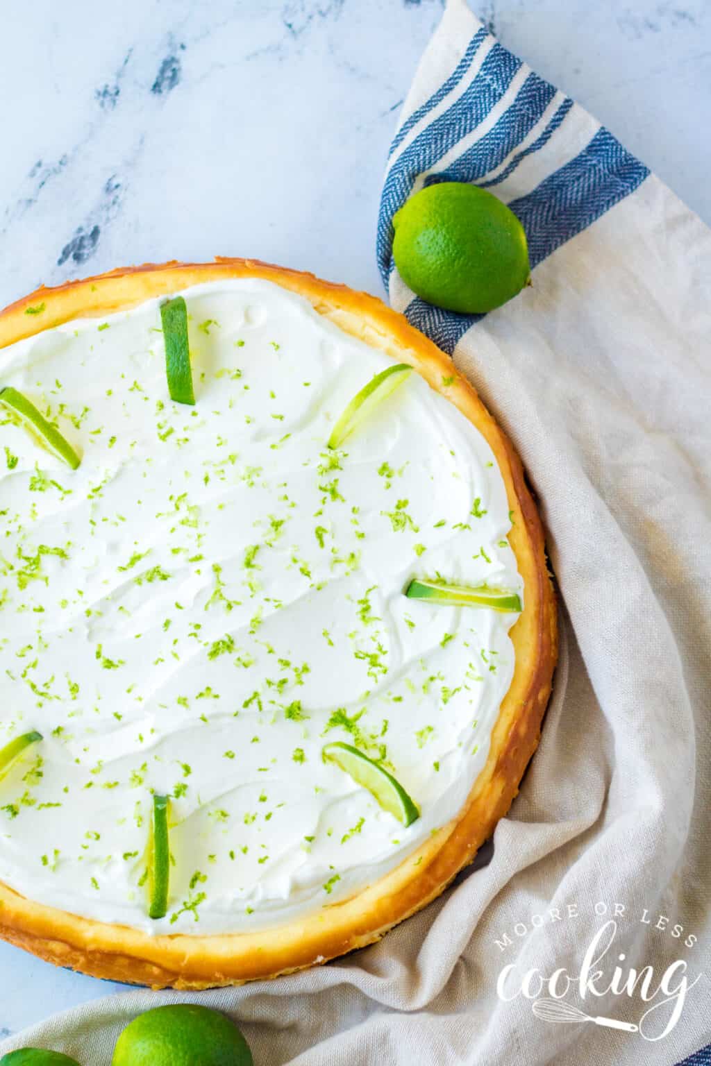 Cheesecake Factory Copycat Key Lime Cheesecake - Moore or Less Cooking