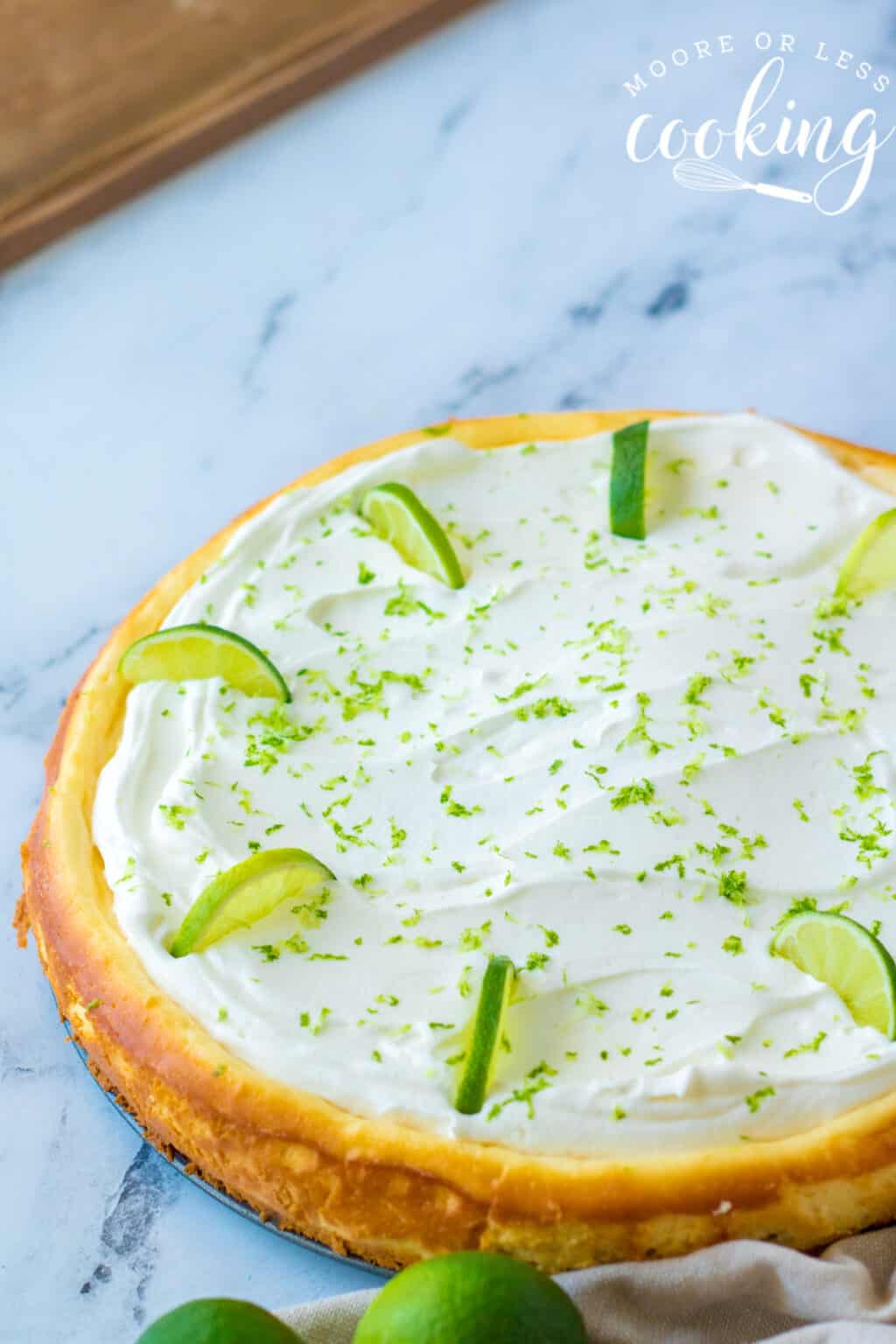 Cheesecake Factory Copycat Key Lime Cheesecake - Moore or Less Cooking