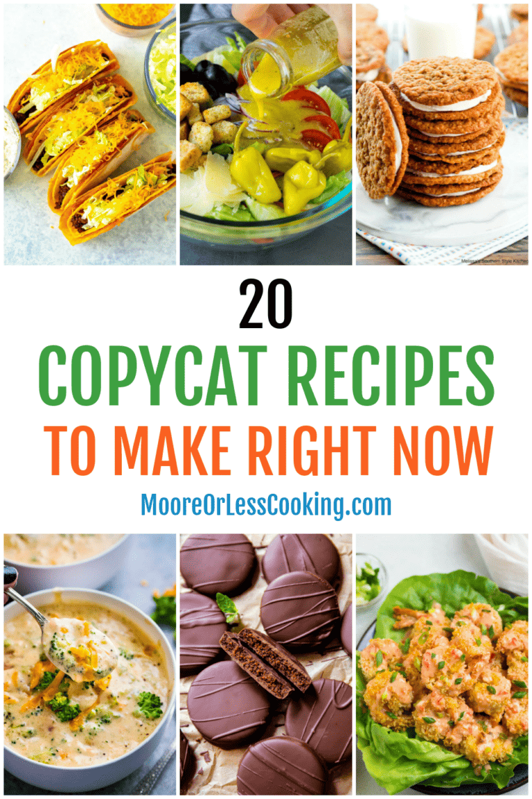 20 Copycat Recipes To Make Right Now - Moore or Less Cooking