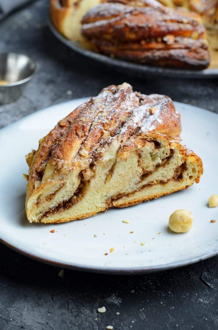 Nutella Hazelnut Wreath Bread - Moore or Less Cooking