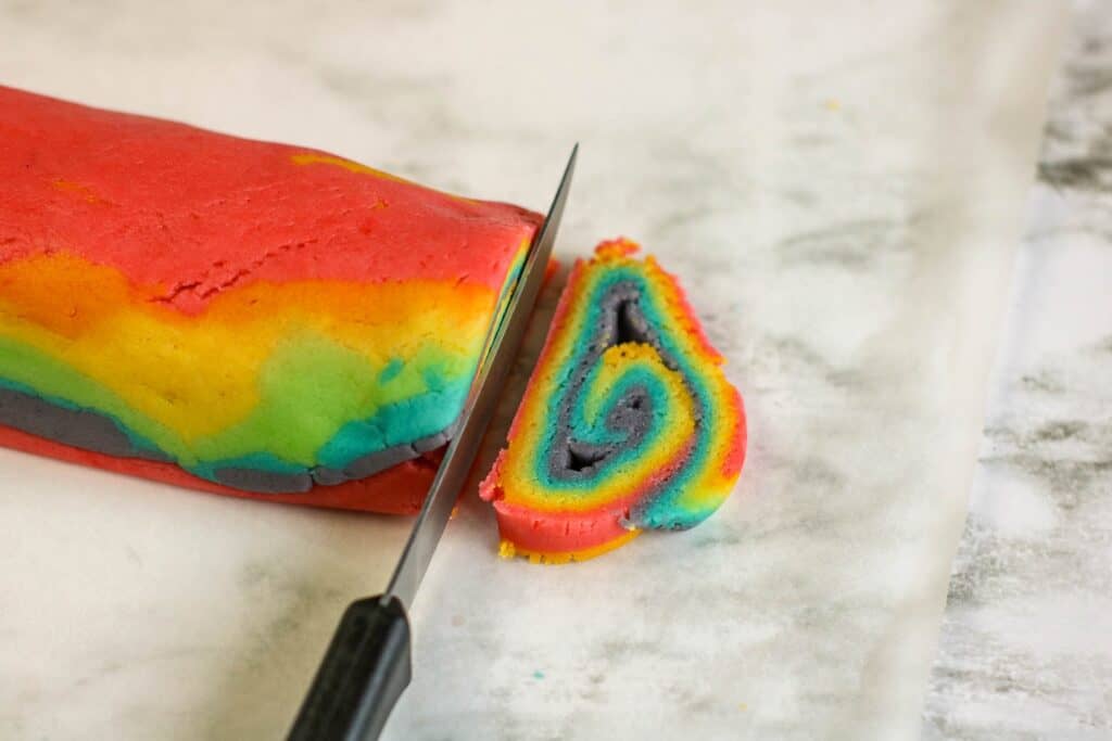 Rainbow Swirl Cookies - Moore or Less Cooking