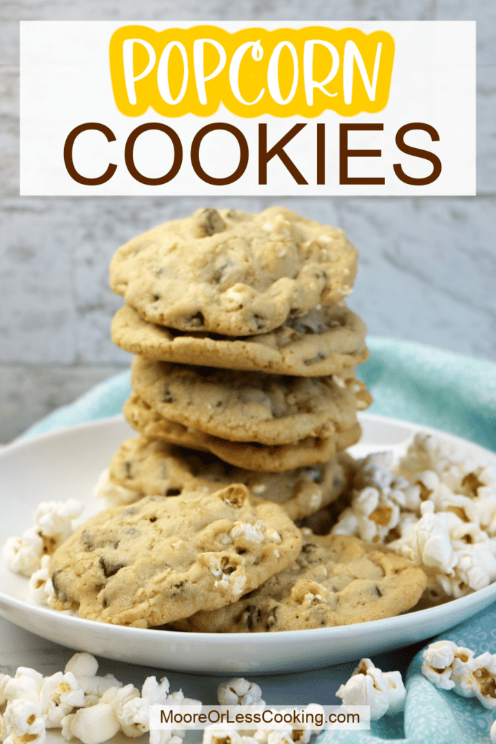 Popcorn Cookies - Moore or Less Cooking
