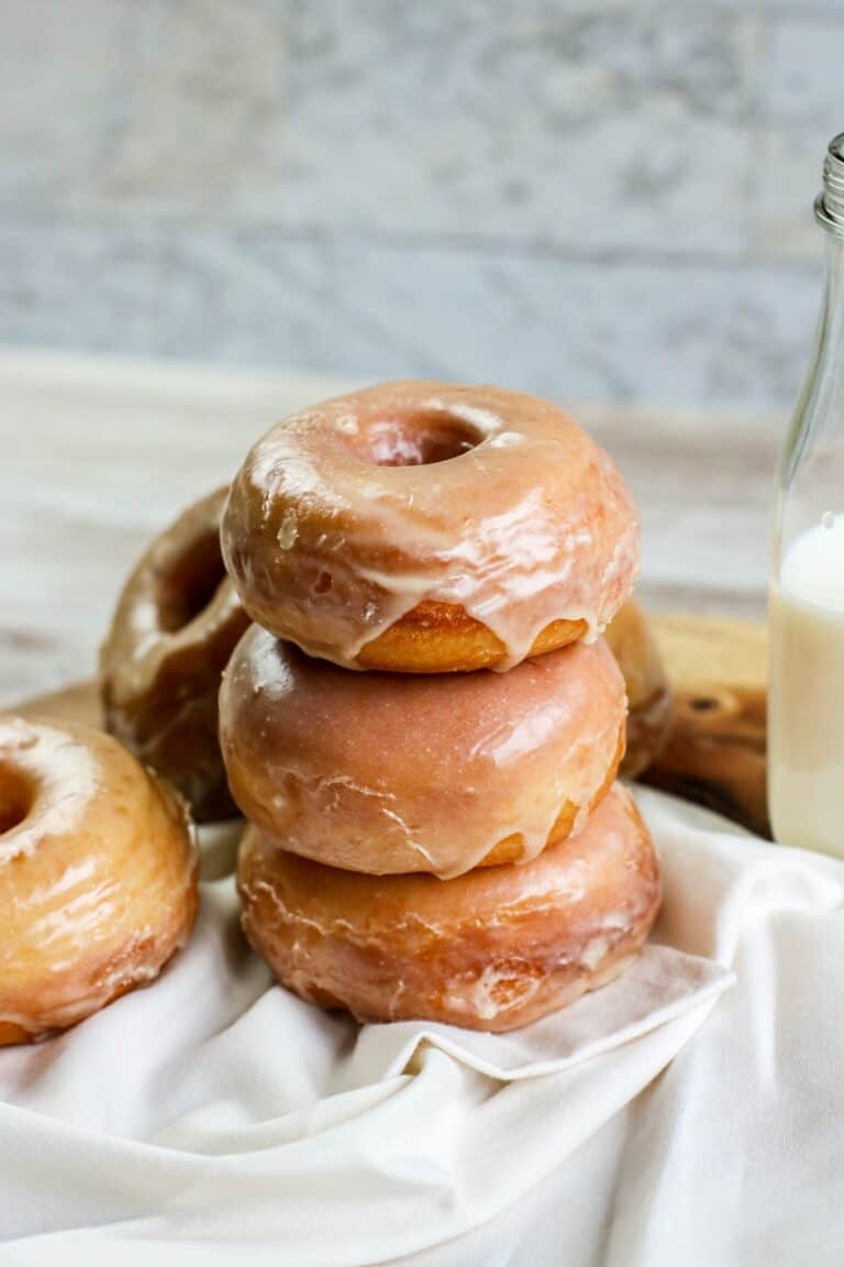 Yeast Doughnuts with Vanilla Glaze - Moore or Less Cooking