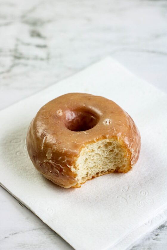 Yeast Doughnuts with Vanilla Glaze - Moore or Less Cooking