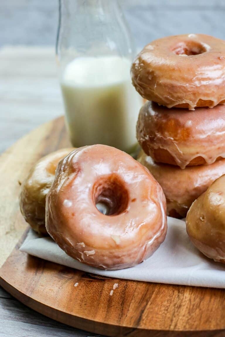 Yeast Doughnuts with Vanilla Glaze - Moore or Less Cooking