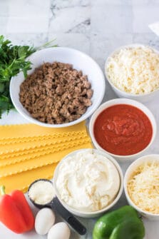 Holiday Lasagna - Moore or Less Cooking
