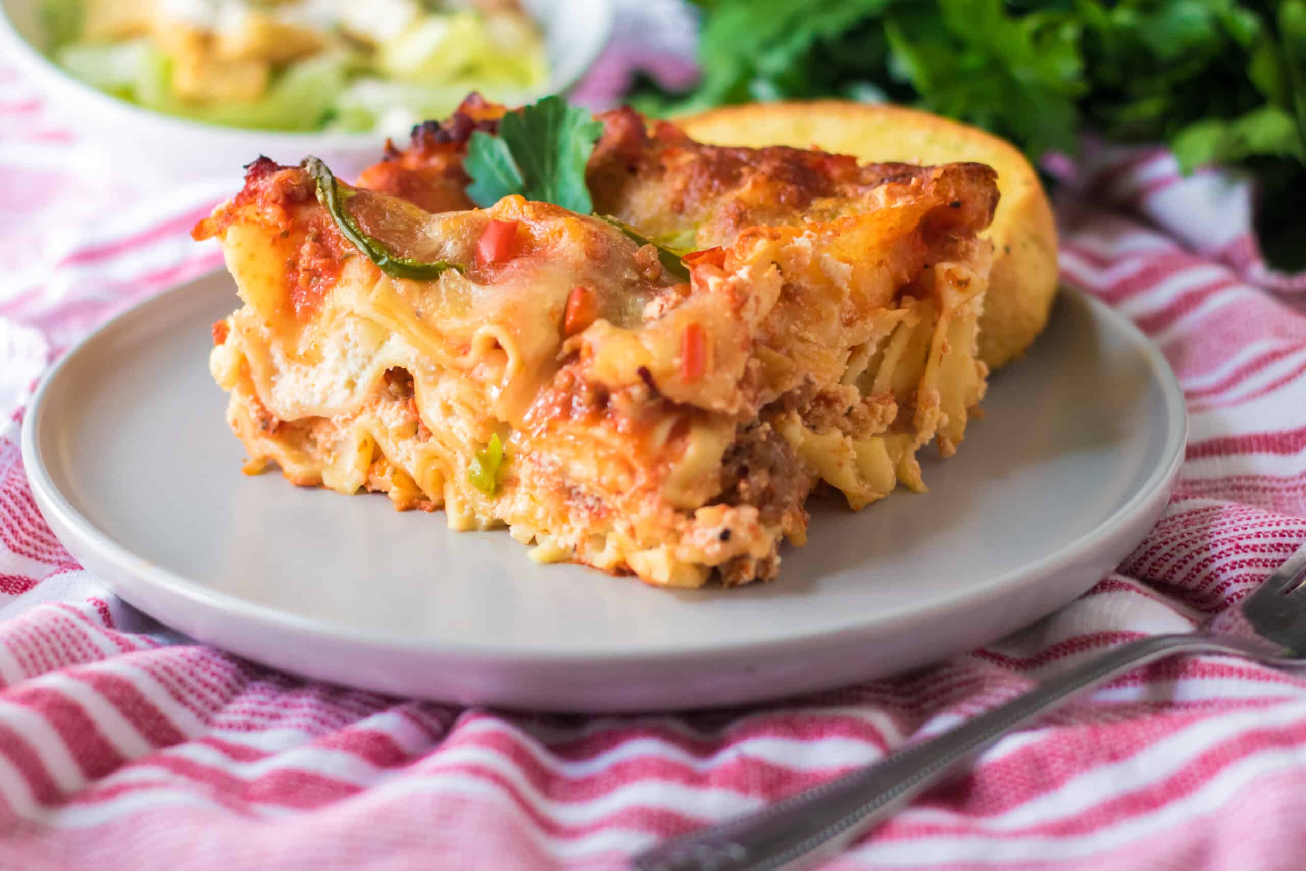 Holiday Lasagna - Moore or Less Cooking