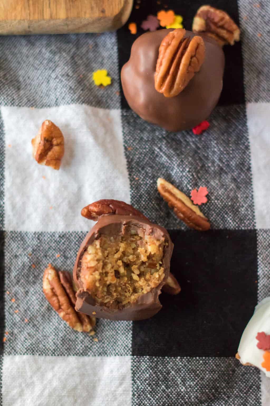 Pecan Pie Truffles - Moore or Less Cooking