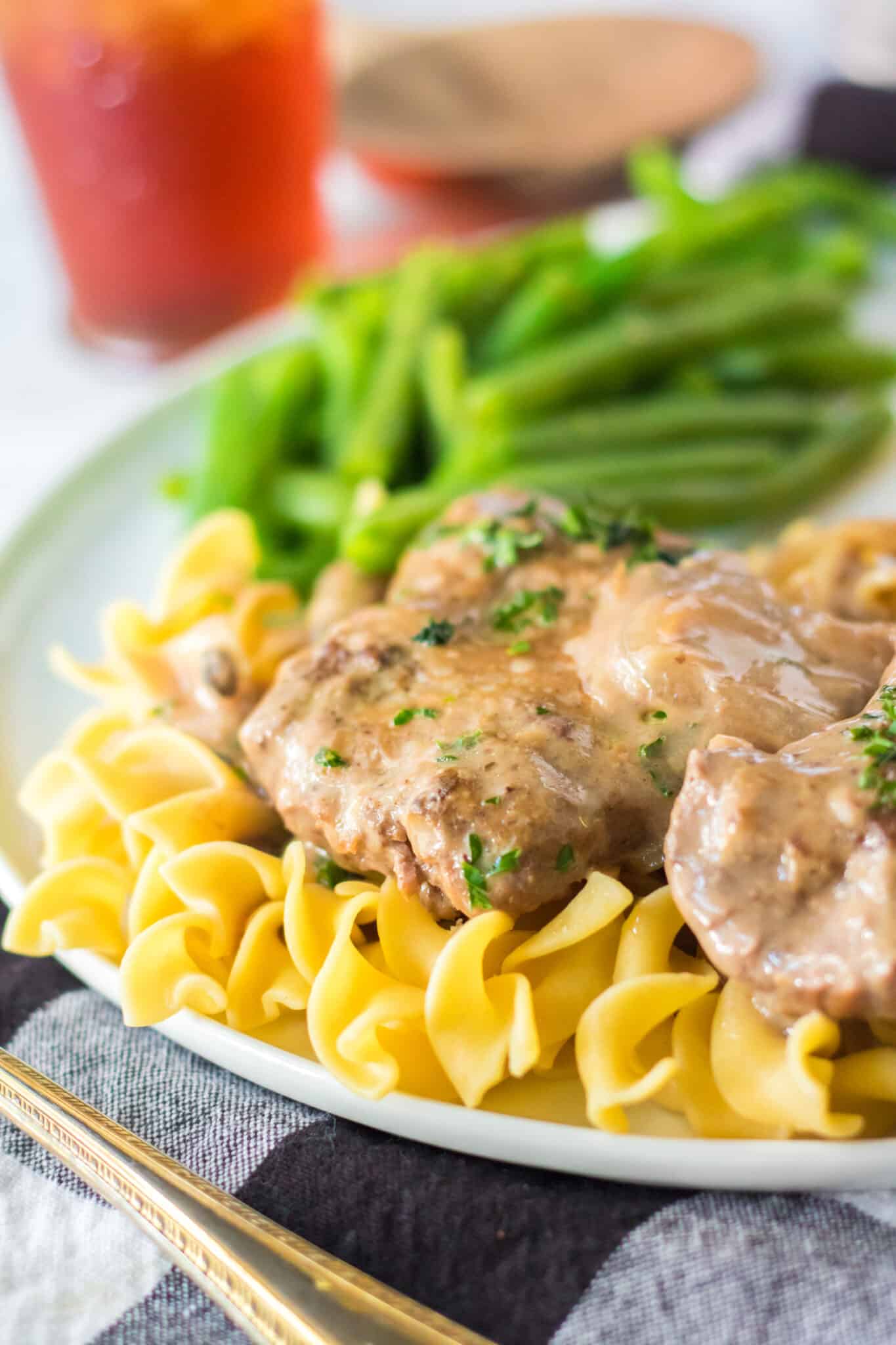 Slow Cooker Cube Steak - Moore or Less Cooking