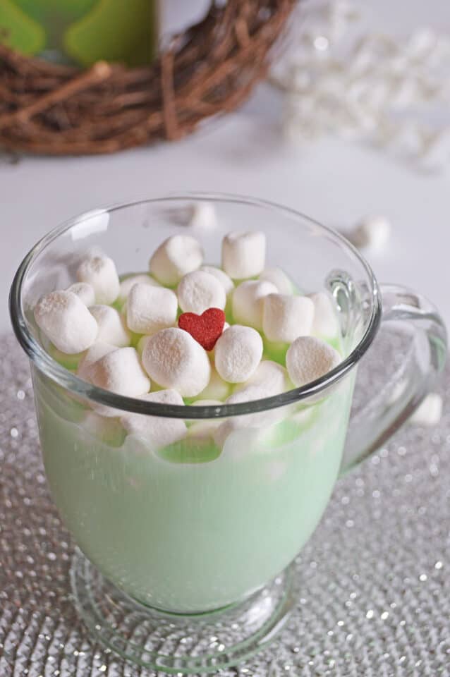 Grinch White Hot Chocolate - Moore or Less Cooking