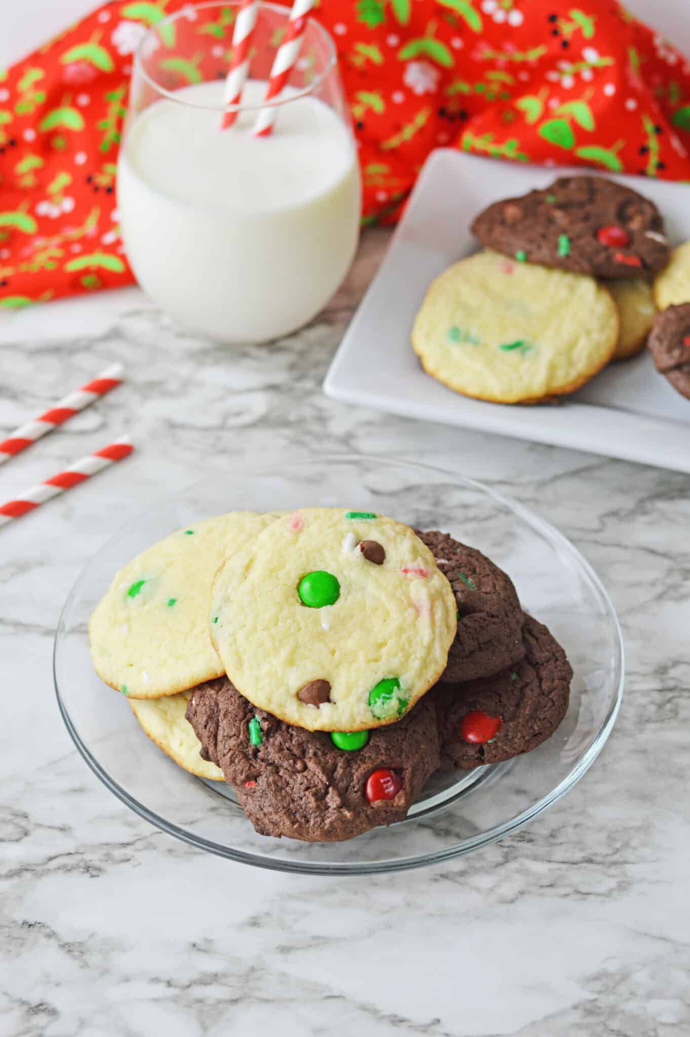 Christmas Cake Mix Cookies - Moore or Less Cooking