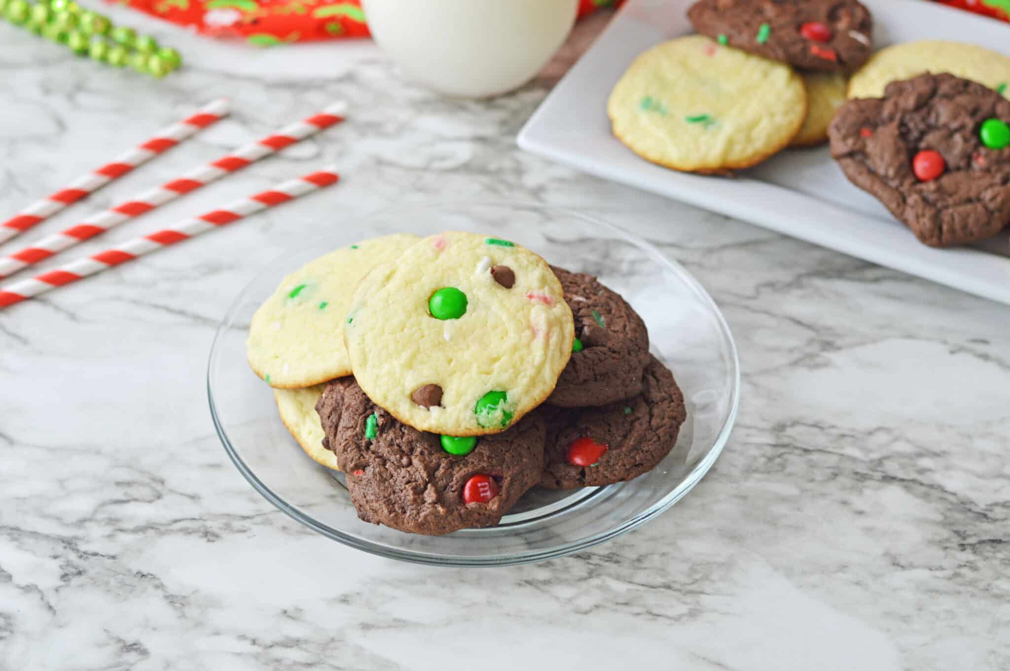 Christmas Cake Mix Cookies - Moore or Less Cooking