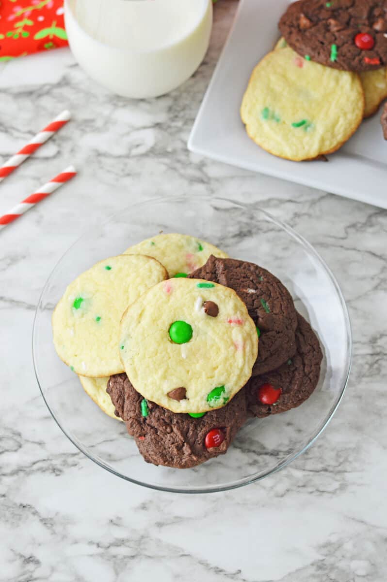 Christmas Cake Mix Cookies - Moore or Less Cooking
