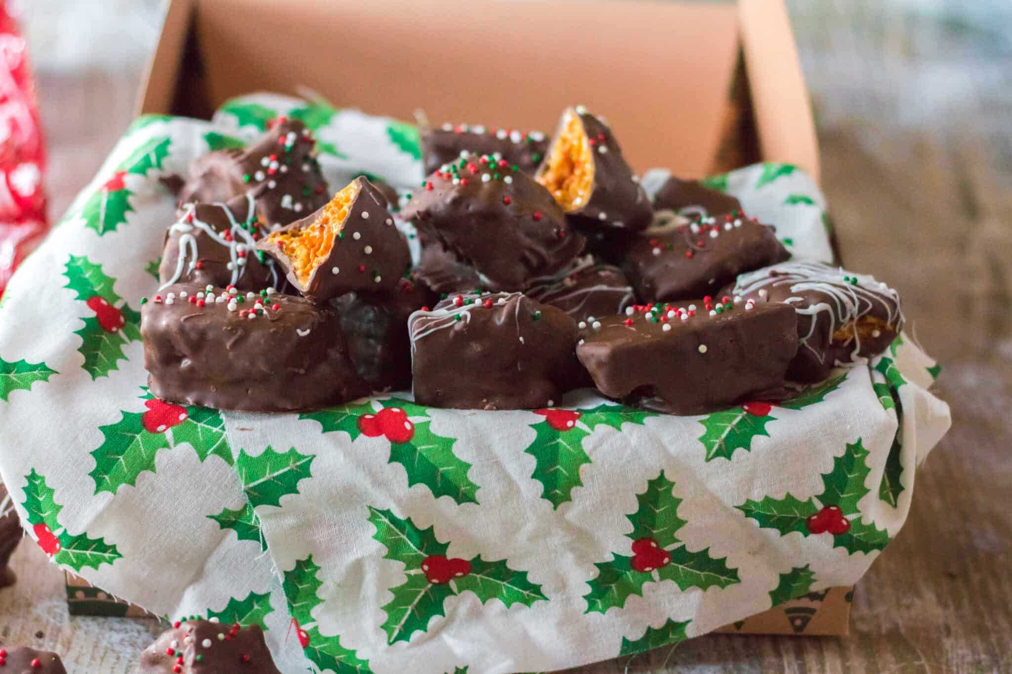 Chocolate-Covered Honeycomb Candy - Moore or Less Cooking