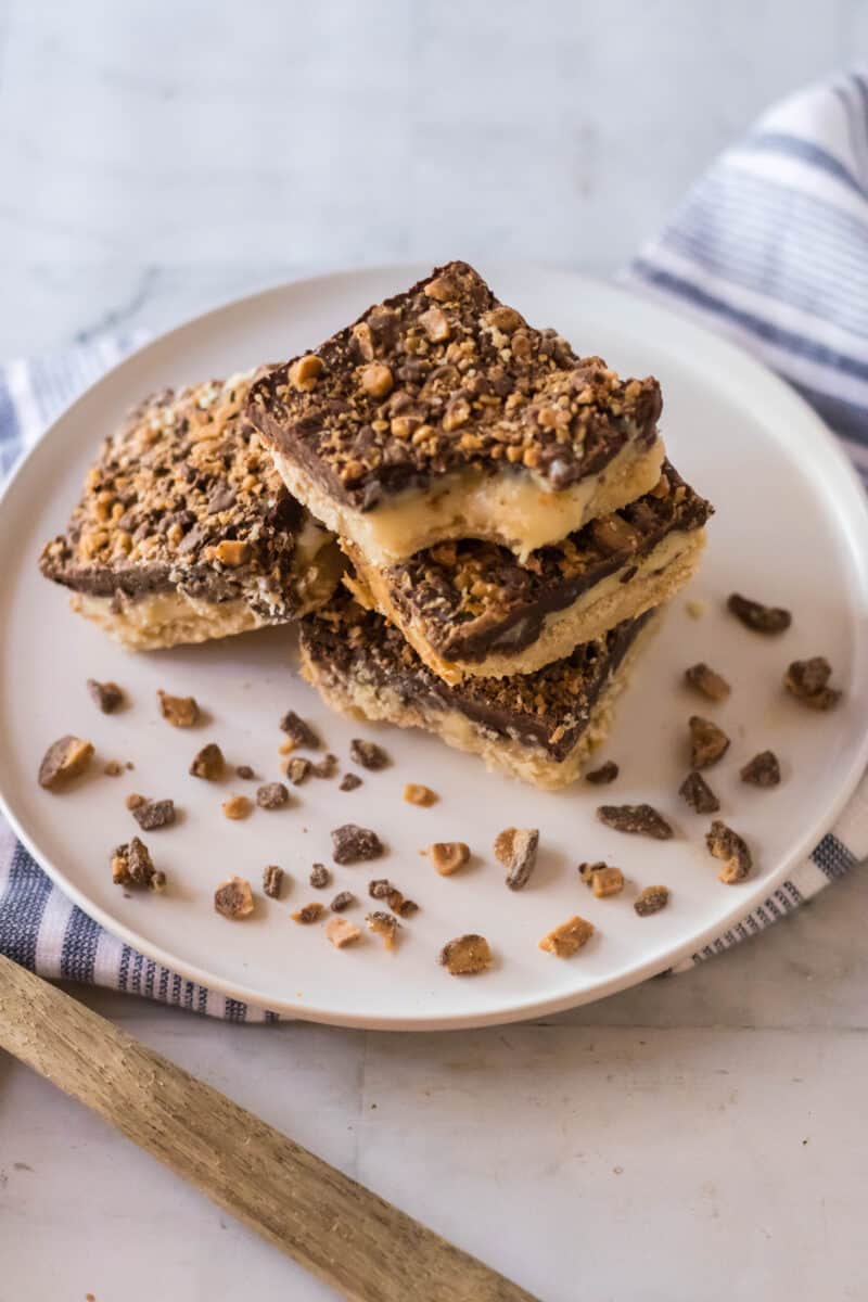 Chocolate Toffee Bars - Moore or Less Cooking