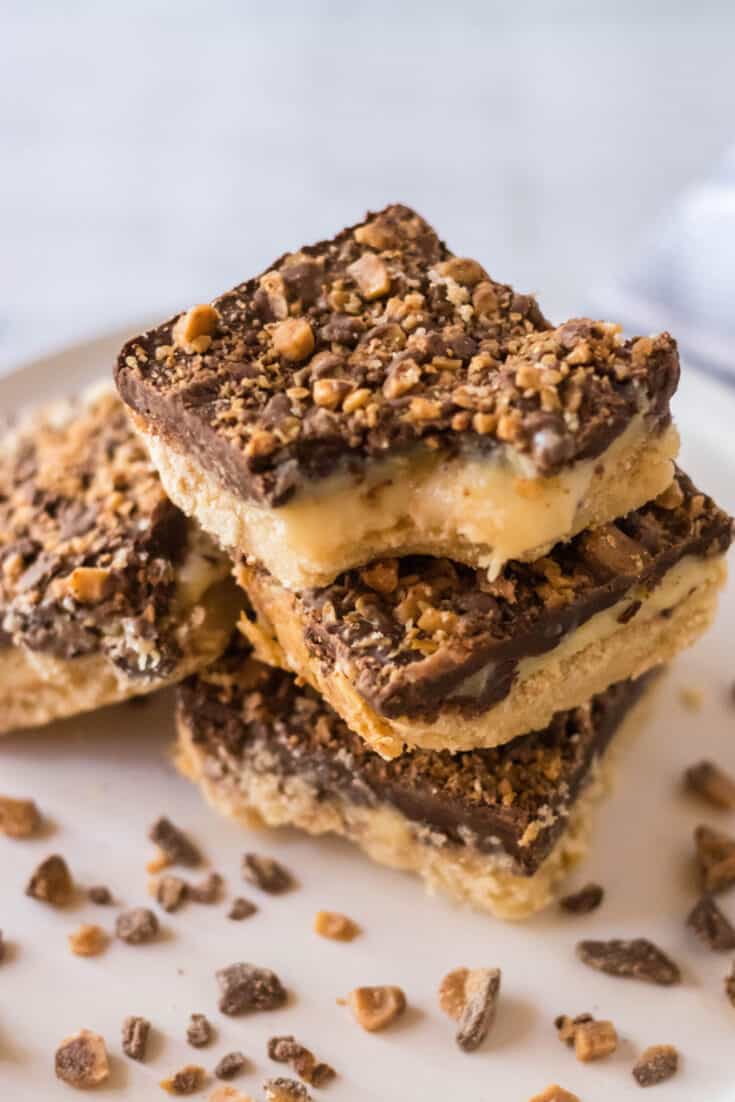 Chocolate Toffee Bars - Moore or Less Cooking
