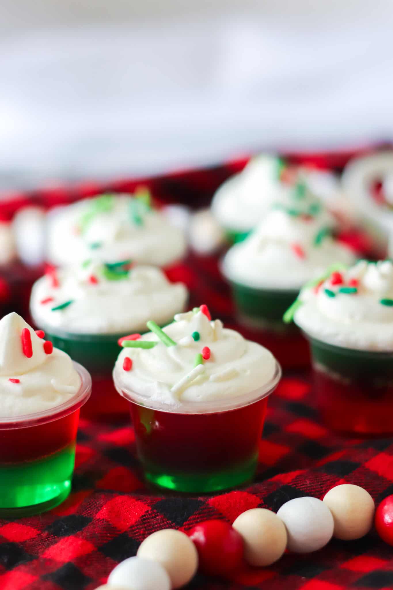 Christmas Jello Shots - Moore or Less Cooking
