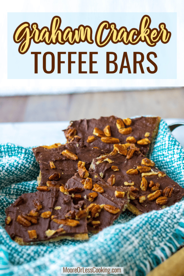 Graham Cracker Toffee Bars - Moore or Less Cooking
