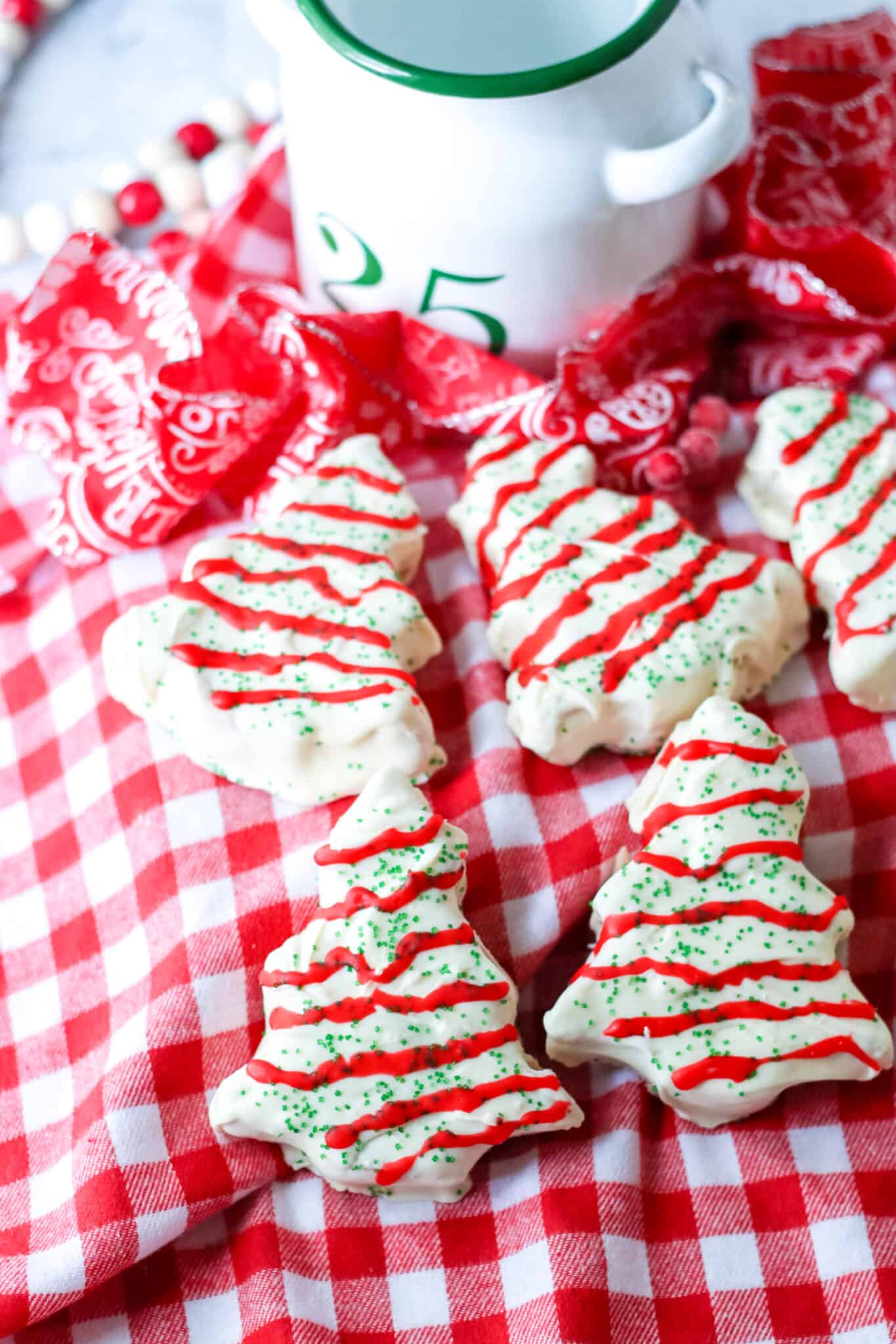 Peanut Butter Christmas Trees - Moore or Less Cooking