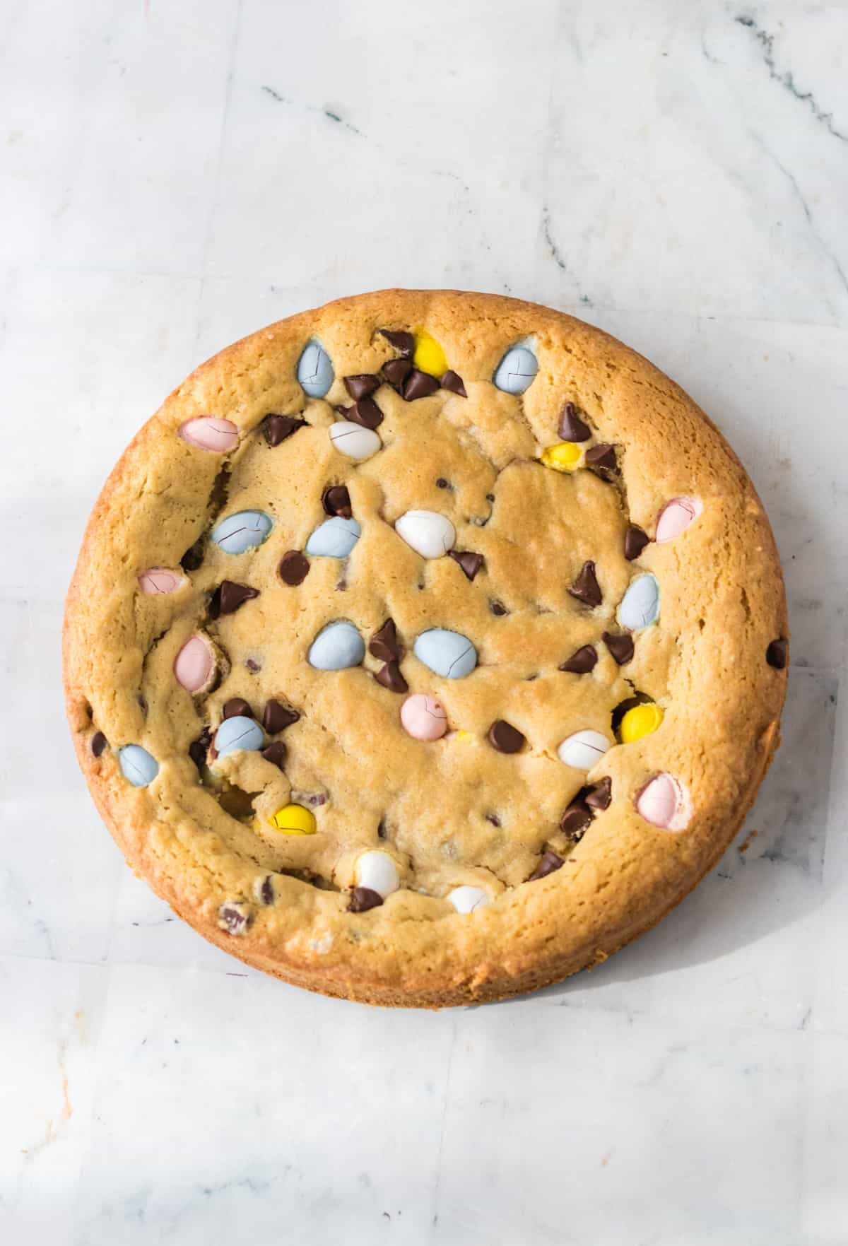Easter Cookie Cake - Moore or Less Cooking